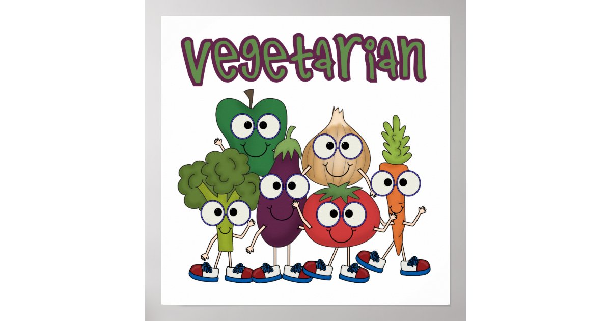 Vegetarian Poster | Zazzle