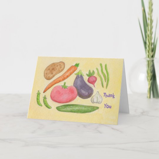 Veggie thank you card | Zazzle.com