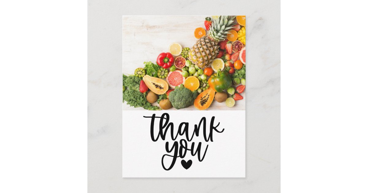 Veggie vegetable Vegetarian appreciation Postcard | Zazzle