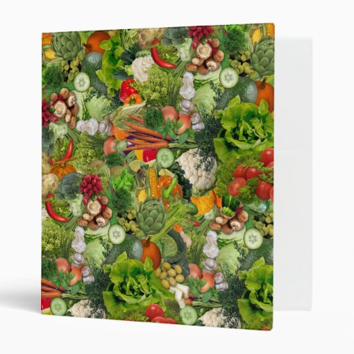 Veggies 3 Ring Binder | Zazzle