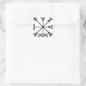Vegvisir Icelandic Viking Protection Sigil Square Sticker | Zazzle