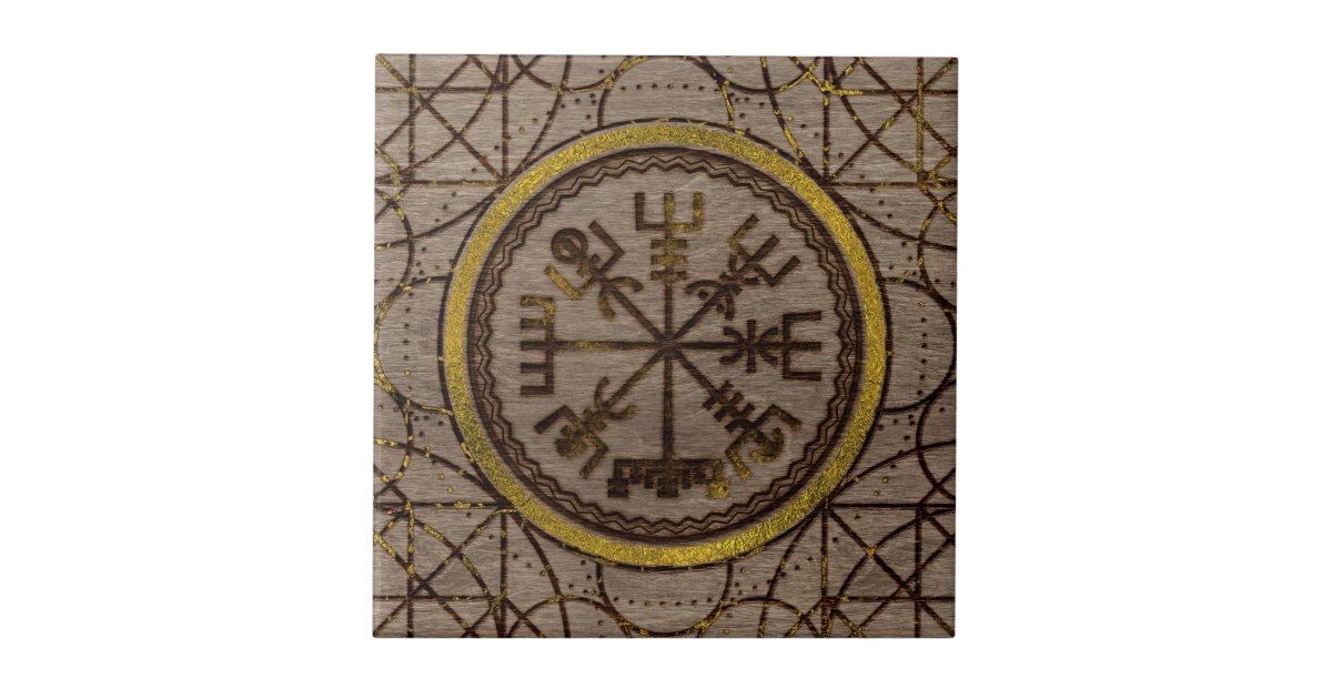 Vegvisir. The Magic Navigation Viking Compass Tile | Zazzle