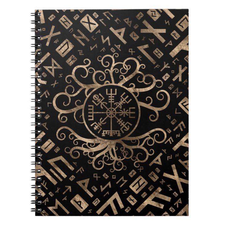 Vegvisir Tree of life Yggdrasil and Runes Notebook | Zazzle