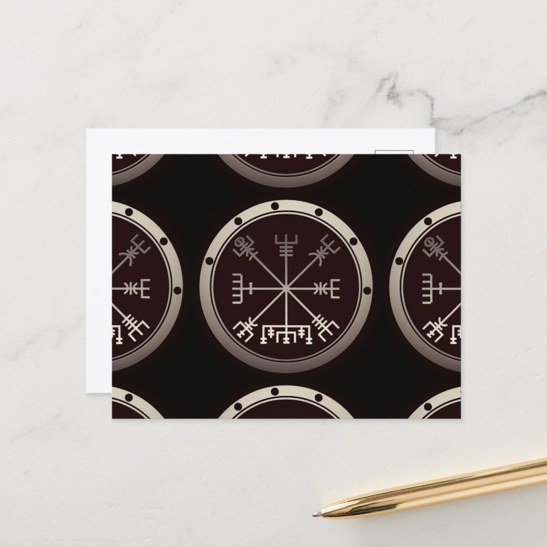 Vegvisir Viking Compass Postcard | Zazzle