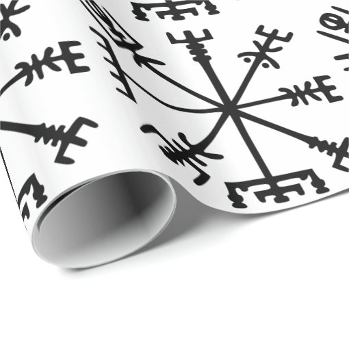 Vegvísir (Viking Compass) Wrapping Paper | Zazzle