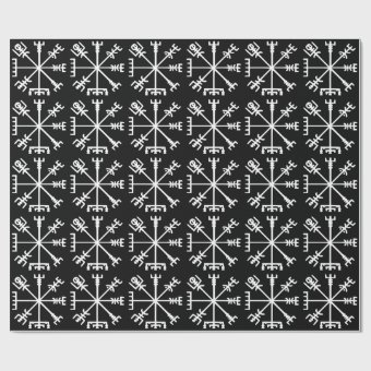 Vegvísir (Viking Compass) Wrapping Paper | Zazzle