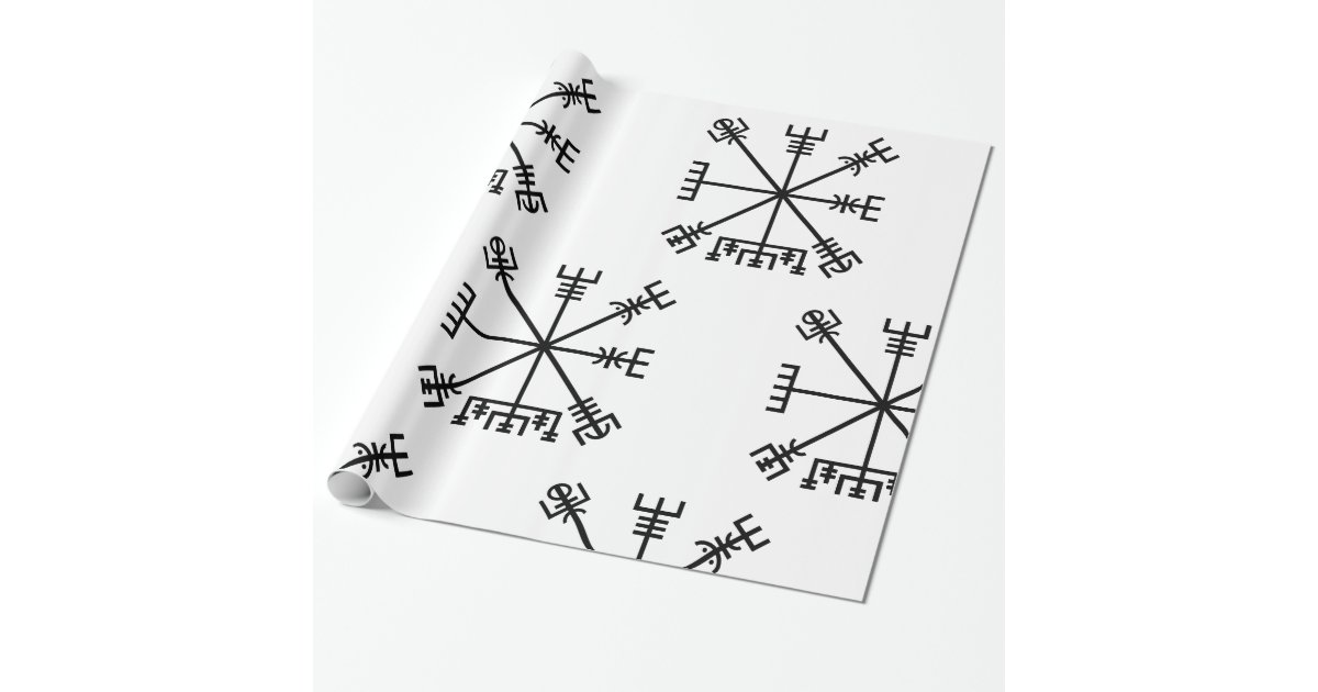 Vegvisir Viking Symbol Wrapping Paper | Zazzle
