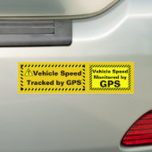 Vehicle Speed Monitored by GPS Dual Sticker | Zazzle