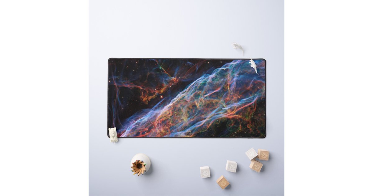 Veil Nebula Supernova Remnants Hubble Telescope Desk Mat | Zazzle