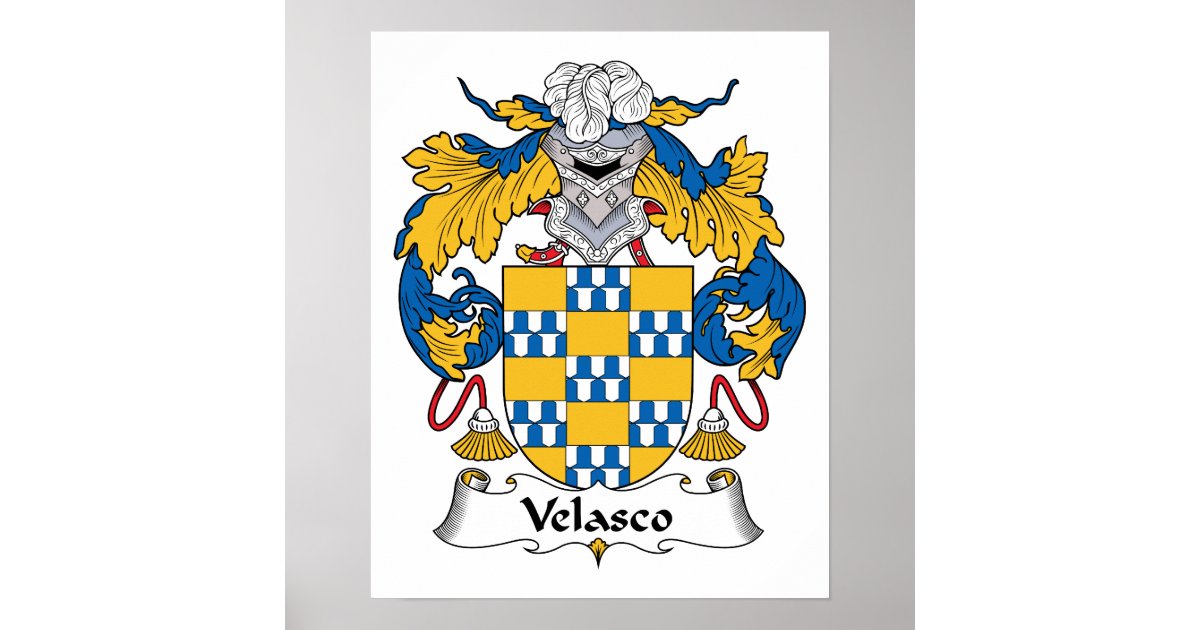 Velasco Family Crest Poster | Zazzle