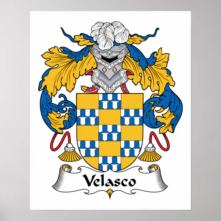 Velasco Family Crest Poster | Zazzle