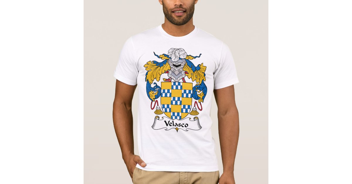 Velasco Family Crest T-Shirt | Zazzle