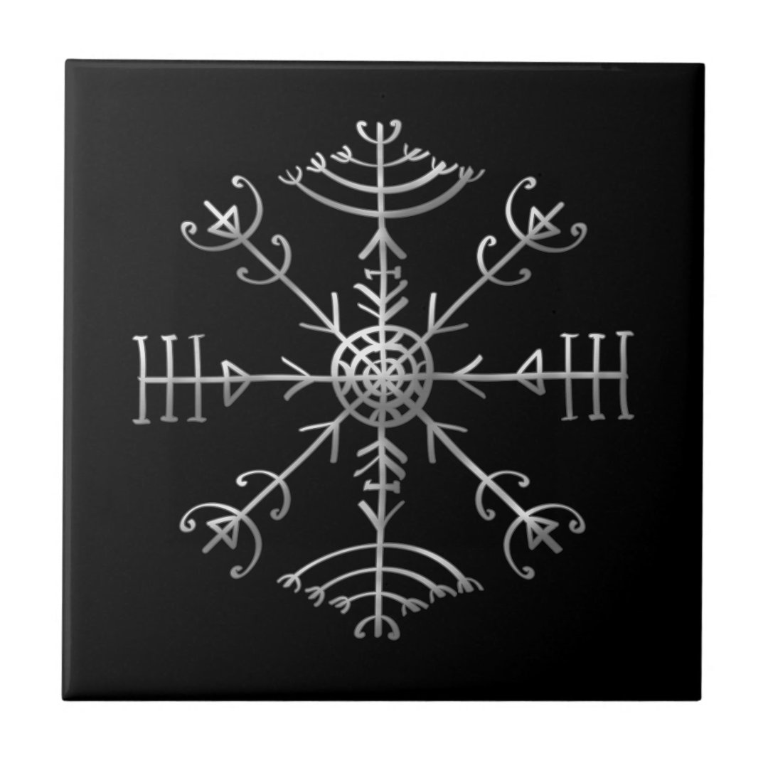 Veldismagn, Iceland, Protection, Rune, Magic Tile | Zazzle
