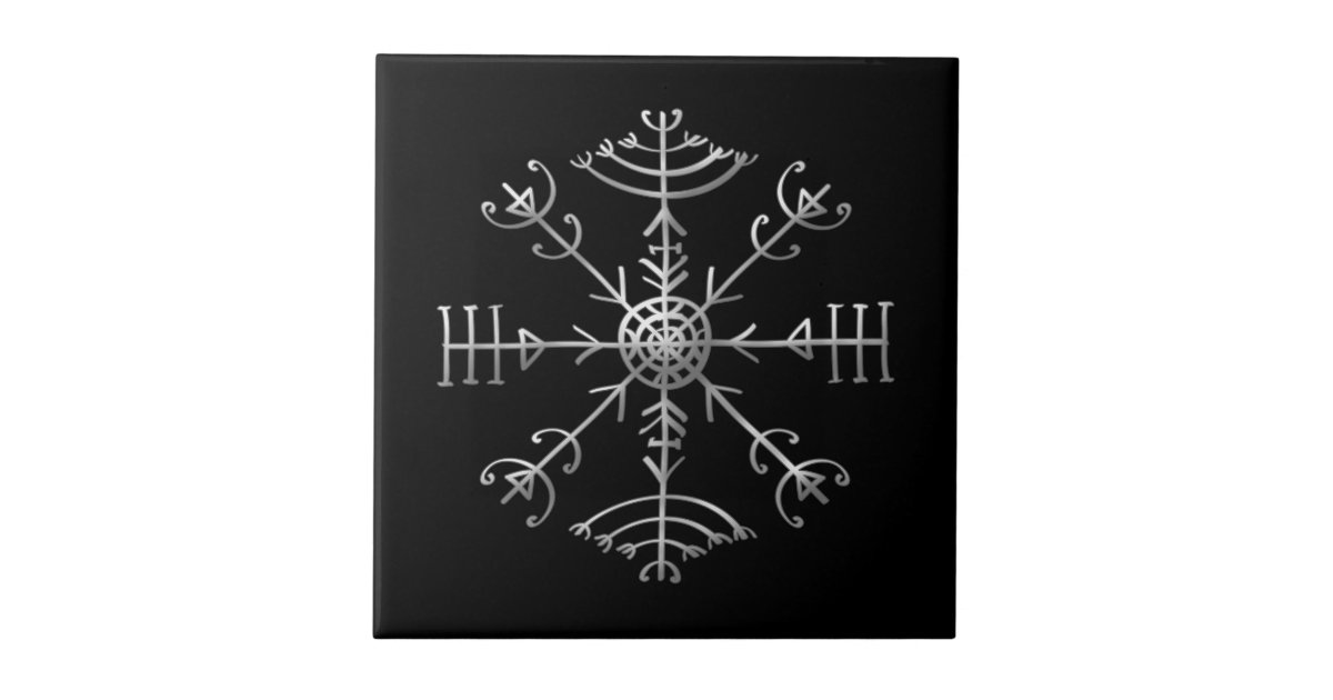 Veldismagn, Iceland, Protection, Rune, Magic Tile | Zazzle
