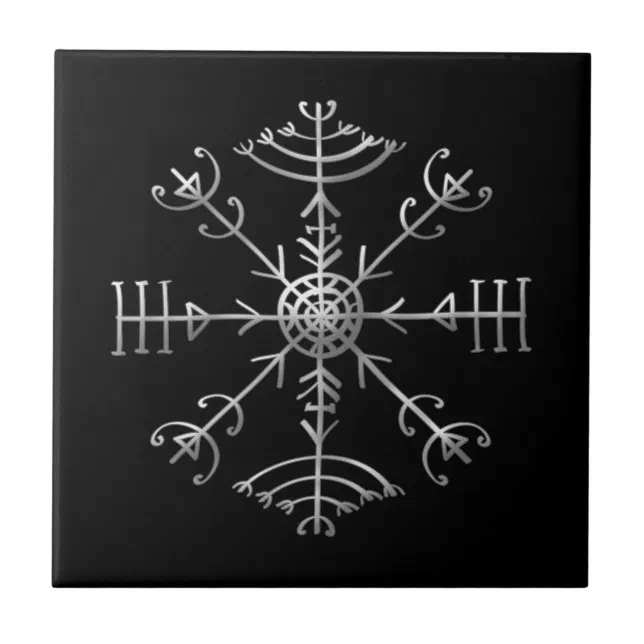 Veldismagn, Iceland, Protection, Rune, Magic Tile | Zazzle