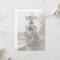 Vellum Overlay Photo Miss to Mrs Bridal Shower Invitation | Zazzle