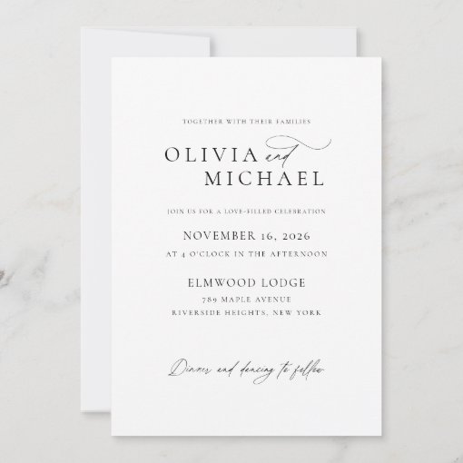 Vellum Overlay Wedding Invitation With Photo | Zazzle