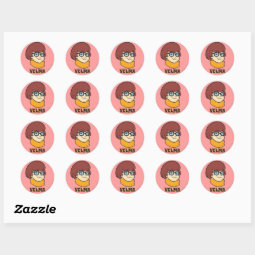 Velma Name Graphic Classic Round Sticker | Zazzle