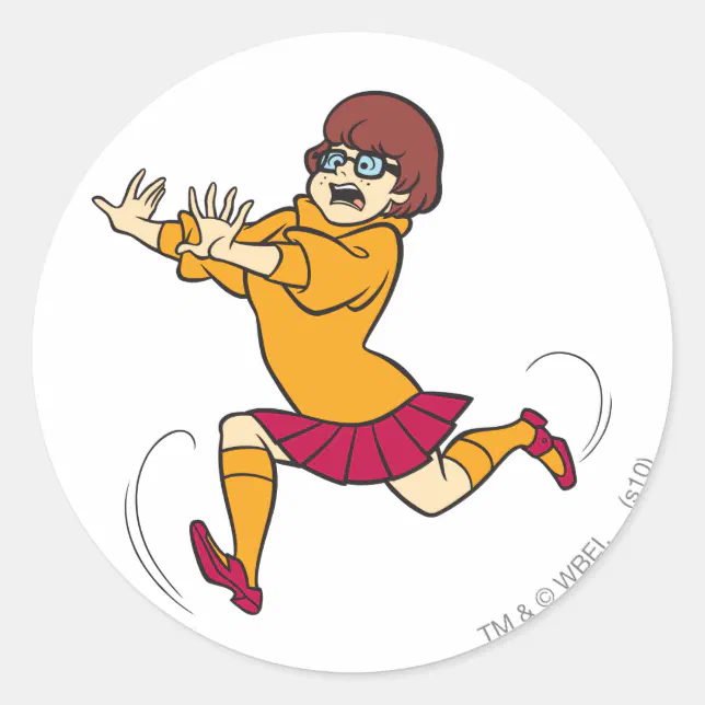 Velma Running Classic Round Sticker | Zazzle