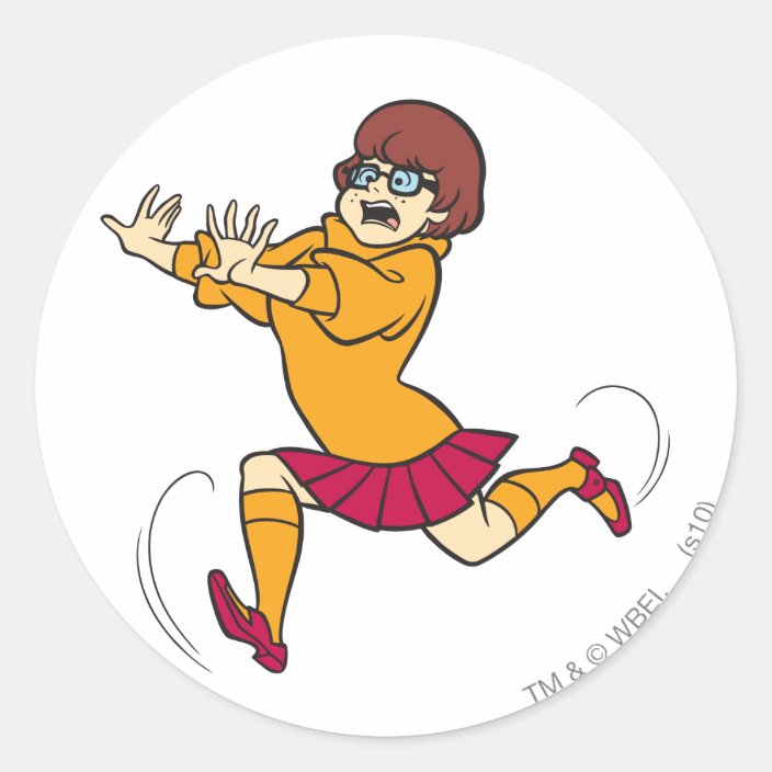 Velma Running Classic Round Sticker | Zazzle.com