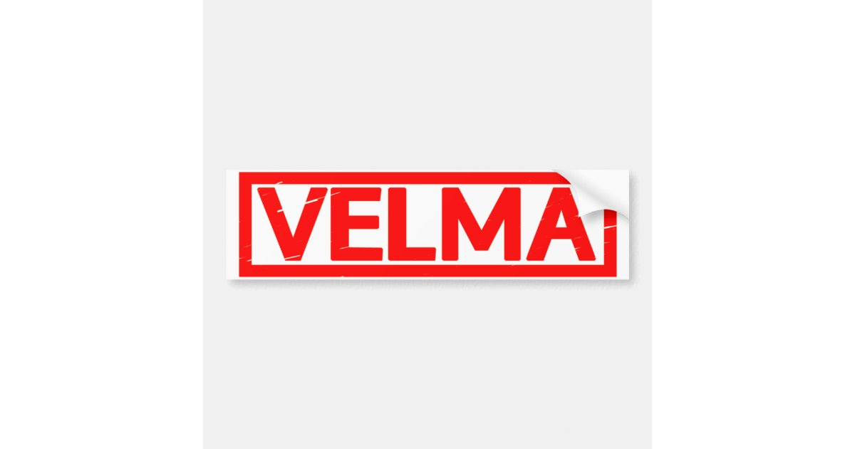 Velma Stamp Bumper Sticker | Zazzle