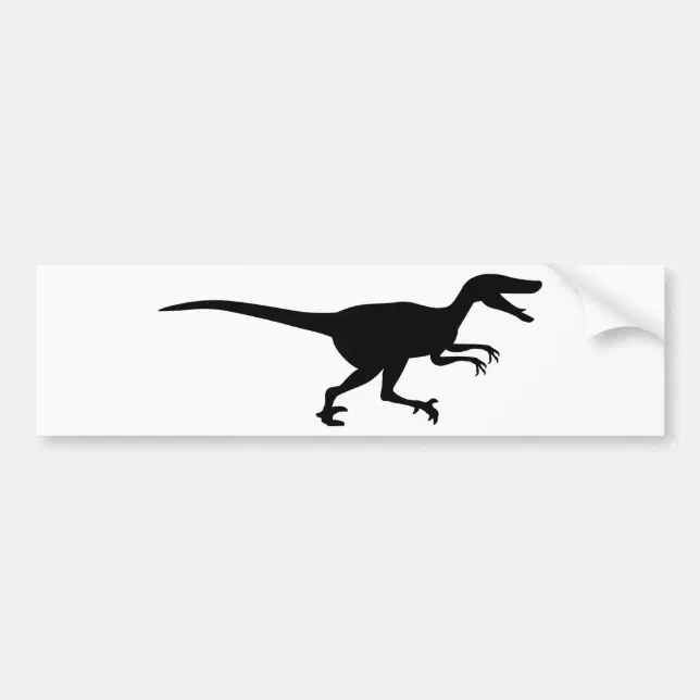 Velociraptor Dinosaur Bumper Sticker | Zazzle