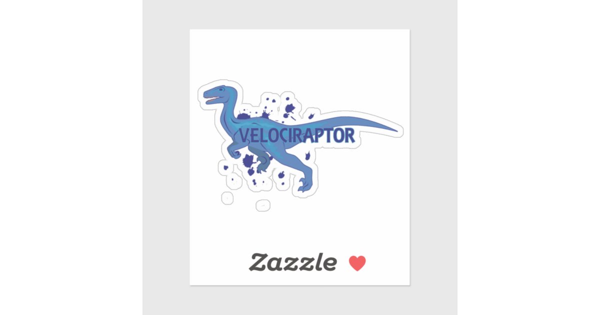 Velociraptor Sticker | Zazzle