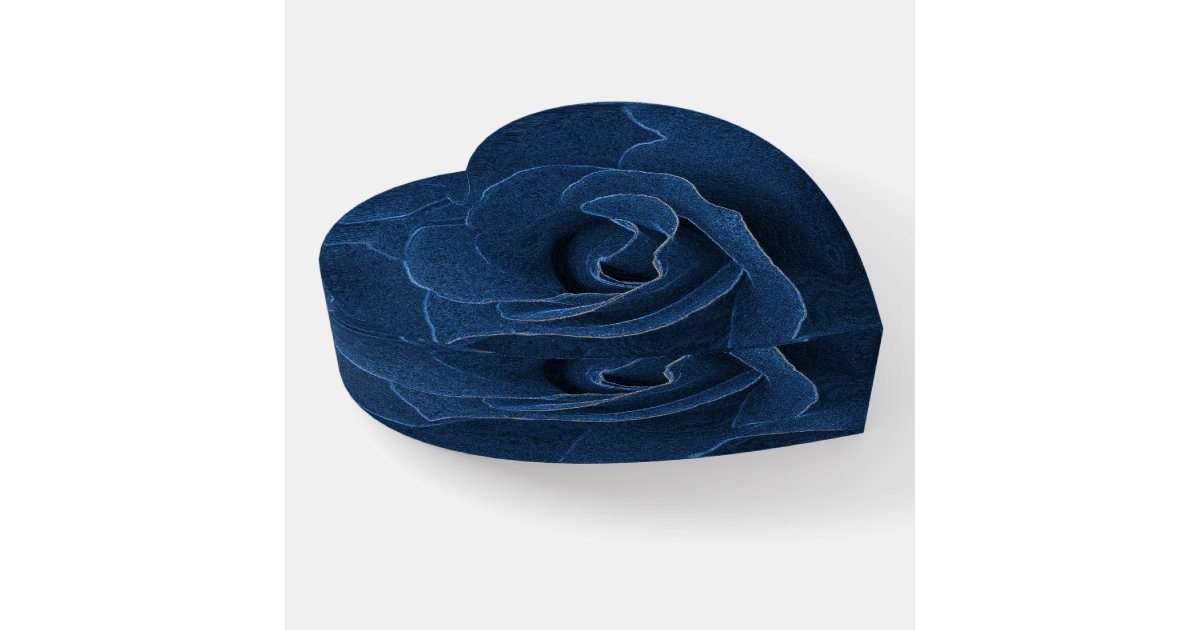 Velvet blue rose paperweight | Zazzle