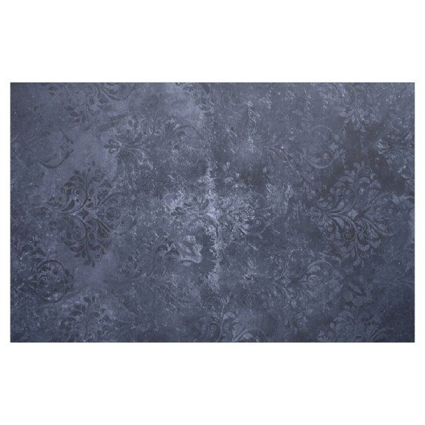 Damask Navy Blue Baroque Pattern Fabric | Zazzle