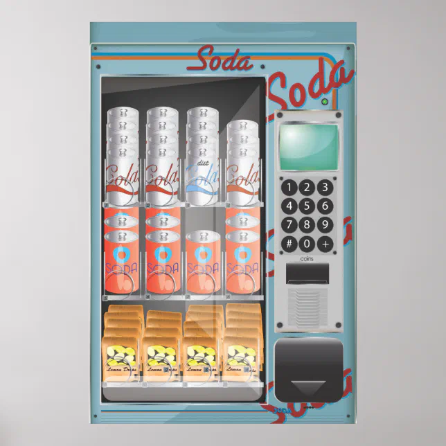 Vending Machine Poster | Zazzle