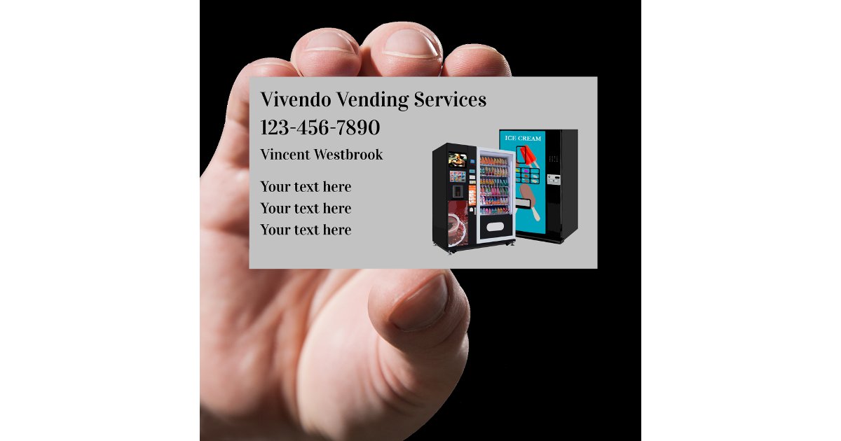 Vending Machines Themed Business Card Template | Zazzle