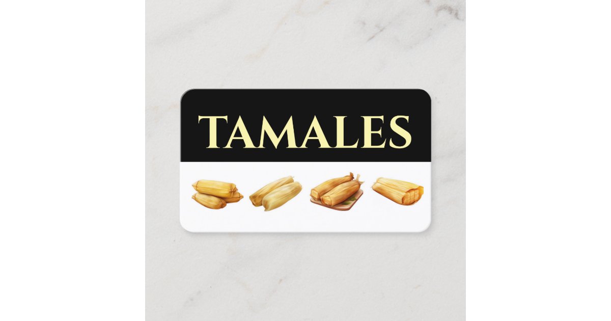 Vendo tamales Business Card | Zazzle