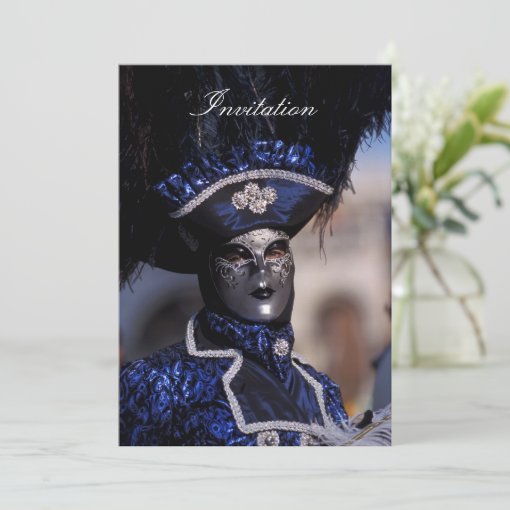 Venetian Mask Invitation | Zazzle