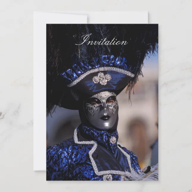 Venetian Mask Invitation | Zazzle