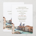 Venetian Splendor Wedding Basilica della Salute Invitation | Zazzle
