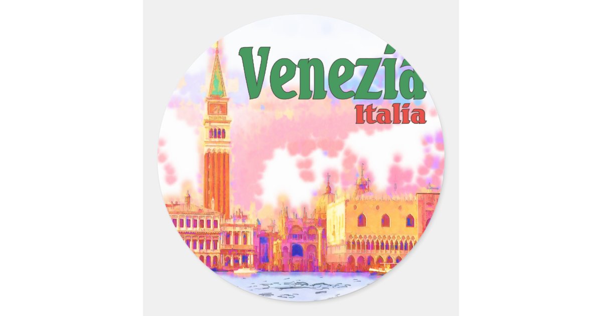 Venezia, Italy Classic Round Sticker | Zazzle