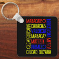 Venezuela Caracas City Names Keychain | Zazzle