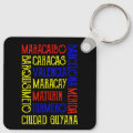 Venezuela Caracas City Names Keychain | Zazzle