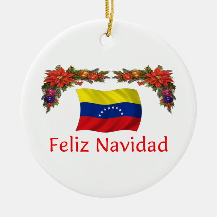 Venezuela Christmas Ceramic Ornament | Zazzle.com