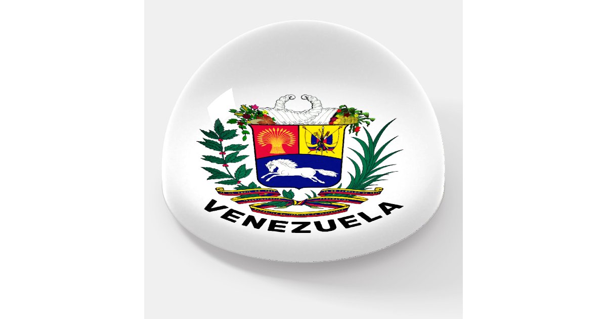 Venezuela coat of arms paperweight | Zazzle