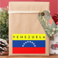 venezuela country flag nation symbol name text rectangular sticker | Zazzle