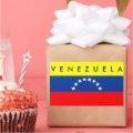 venezuela country flag nation symbol name text rectangular sticker | Zazzle