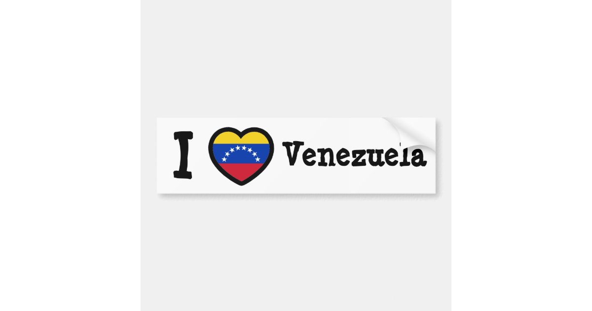 Venezuela Flag Bumper Sticker | Zazzle