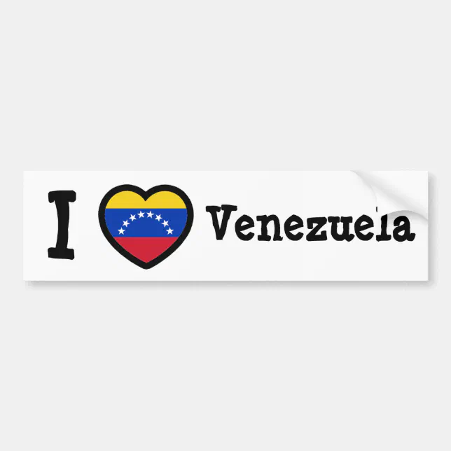 Venezuela Flag Bumper Sticker | Zazzle