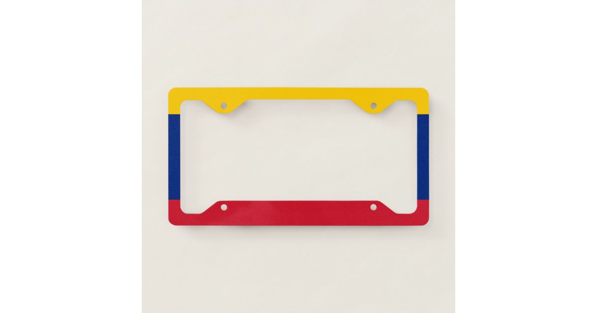 Venezuela flag license plate frame | Zazzle