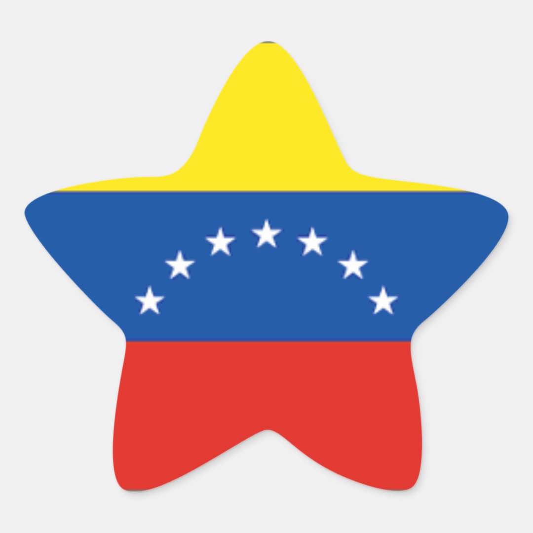 Venezuela flag star stickers | Zazzle