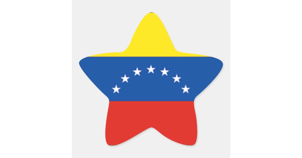 Venezuela flag star stickers | Zazzle
