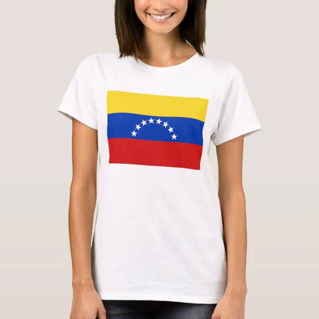 Venezuela Flag x Map T-Shirt | Zazzle
