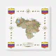 Venezuela Map + Flags Magnet | Zazzle