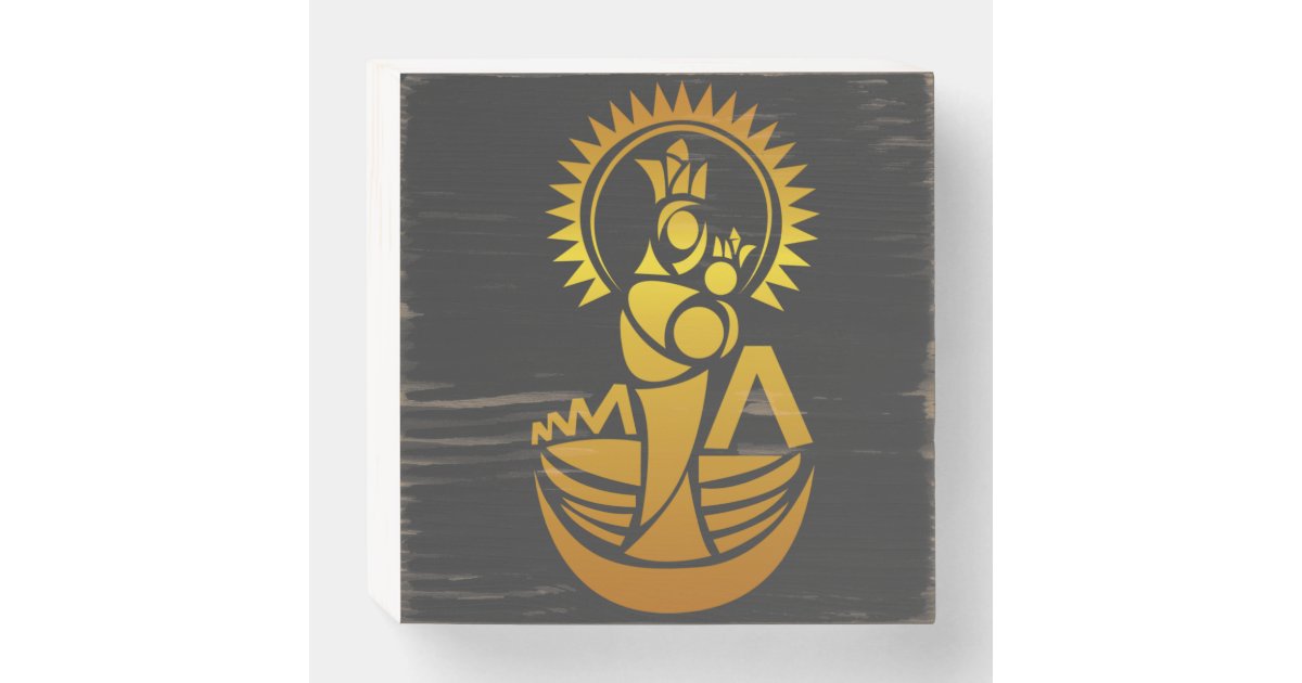 Venezuela Maracaibo Virgen Chinita Chiquinquira Wooden Box Sign | Zazzle